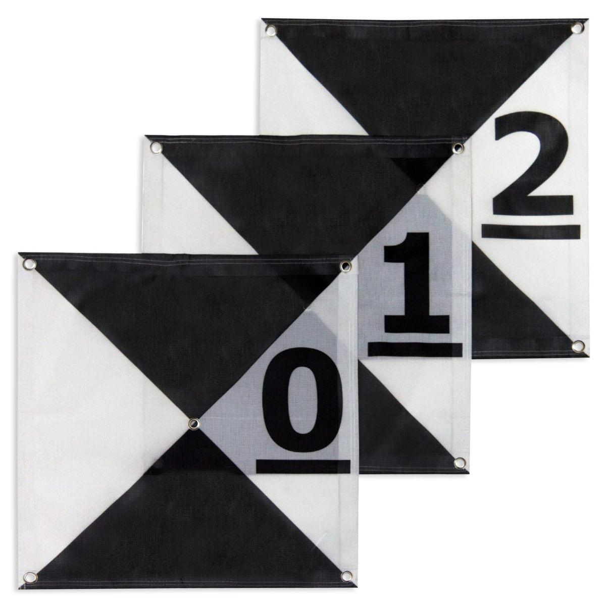 UAV Harlequin GCPs For Aerial Mapping | Center Eyelet | Numbered 0-9