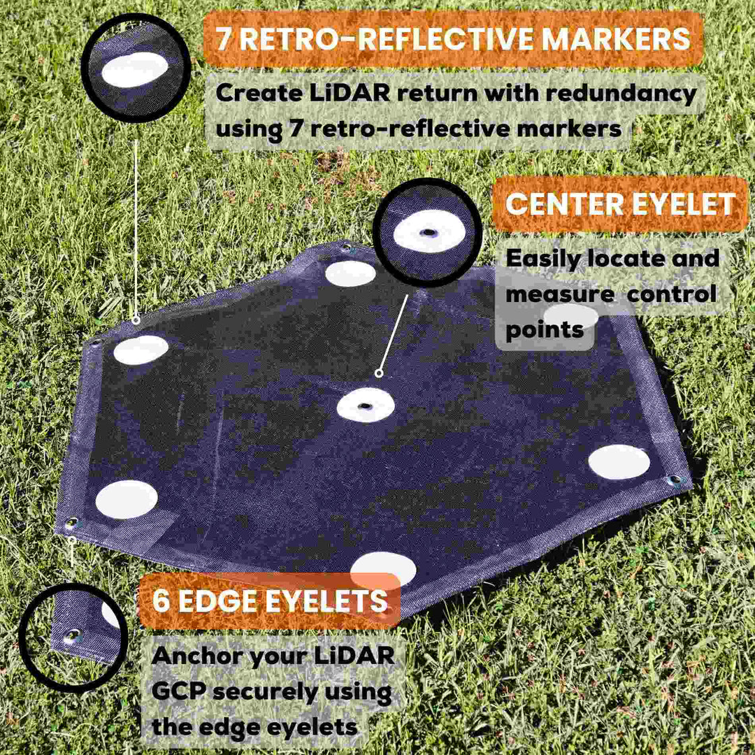 Sky High Bull's-Eye 24” LiDAR Ground Control Point GCP - UAV Aerial Ta