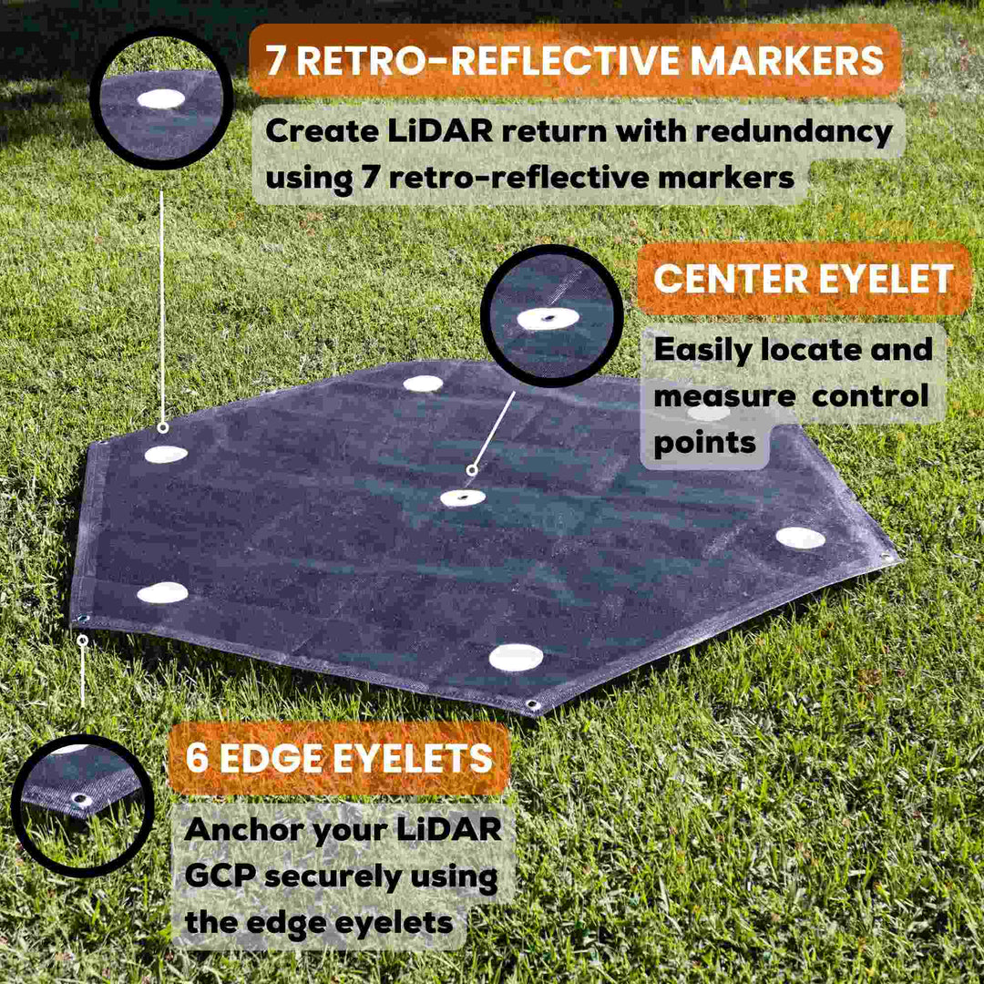 Sky High Bull's-Eye 48” XL LiDAR Ground Control Point GCP - UAV Aerial